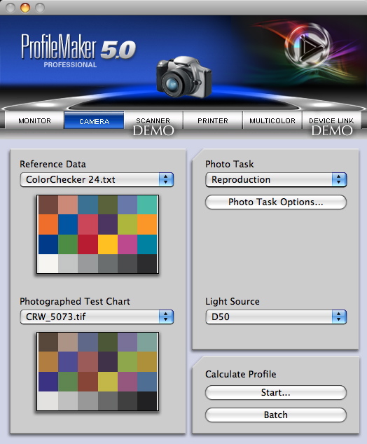 profilo di fotocamera con profilemaker | colore digitale blog