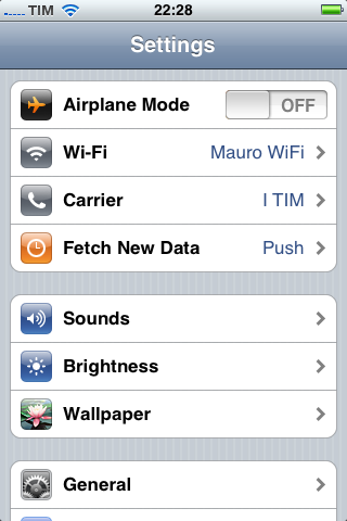 Screen shot in iPhone 3G | colore digitale blog